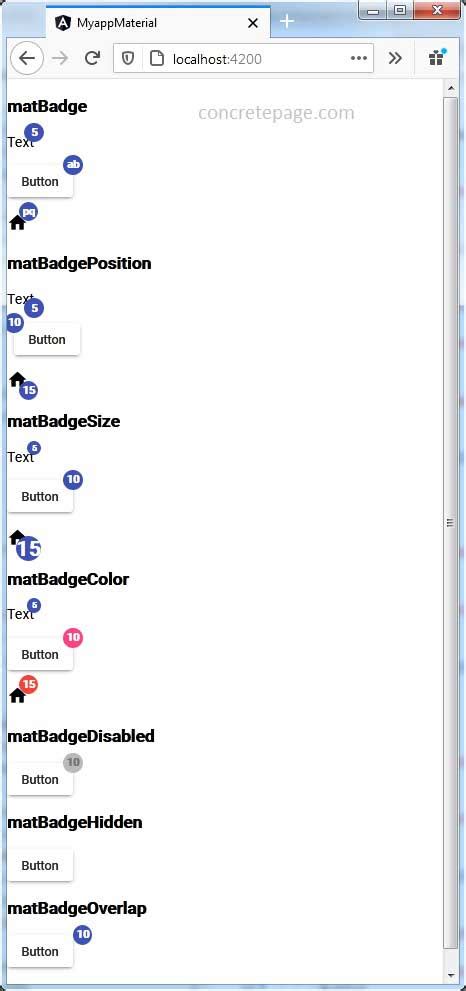 angular material badge