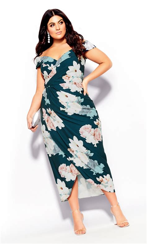 Emerald Floral Maxi Dress Plus Size Formal Dresses Maxi Dress