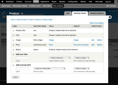 administering products drupal commerce documentation