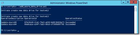 add multiple data drives to an azure vm with powershell