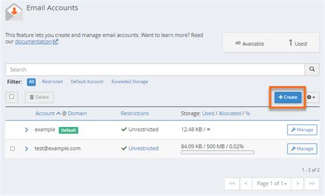 how do i create email accounts in cpanel hostgator support