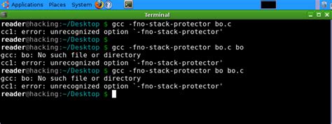 c fno stack protector is not working stack overflow