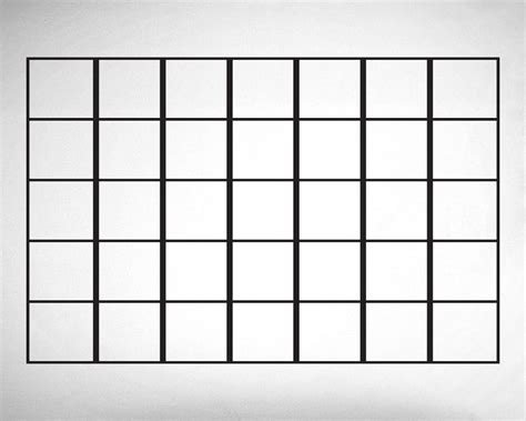 grid wall decal 0238 calendar sticker grid planner decal etsy