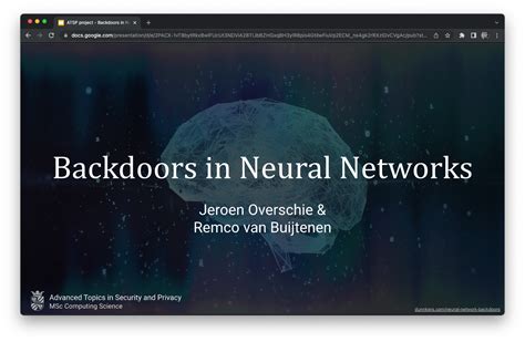 Github Dunnkers Neural Network Backdoors Implementations And Demo Of
