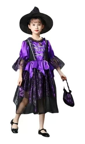 Disfraz De Bruja Halloween Con Estrella Brillante Para Niñas Mercadolibre
