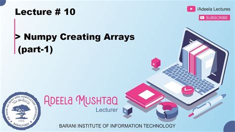 numpy creating arrays part 1 youtube