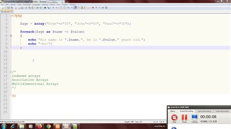 36 php tutorial multidimensional arrays youtube
