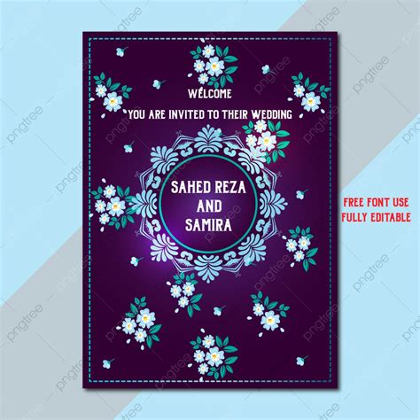 Wedding Invitation Card Design Template Download On Pngtree
