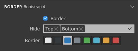 bootstrap 4 element properties pinegrow web editor