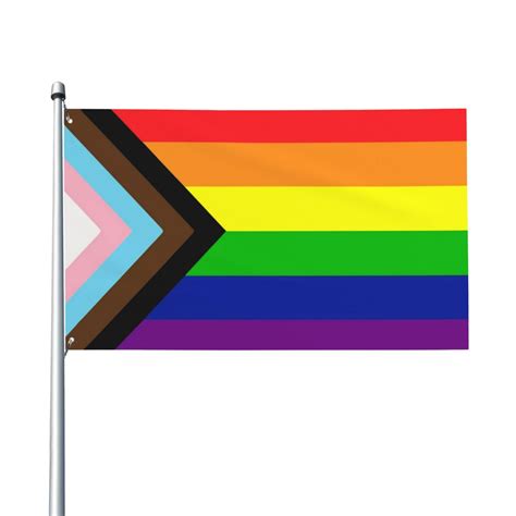 Progress Pride Flag Rainbow Gay Lesbian Transgender Bisexual Lgbtq