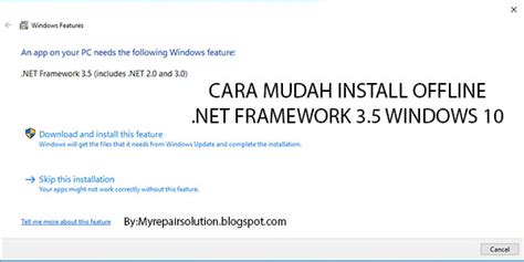 Cara Install Net Framework 3 5 Windows 10 Secara Manual