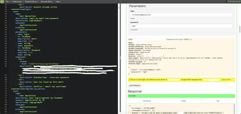 node js swagger editor declare request json body