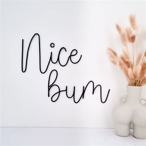 Nice Bum Framed Bathroom Art Bathroom Wall Art Funny Toilet Etsy