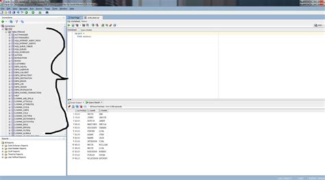 oracle sqldeveloper extra files in table section of sql developer