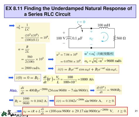 Ppt Chap 8 Natural And Step Responses Of Rlc Circuits Powerpoint