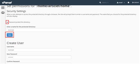 how to set password protection in cpanel directory knowledgebase