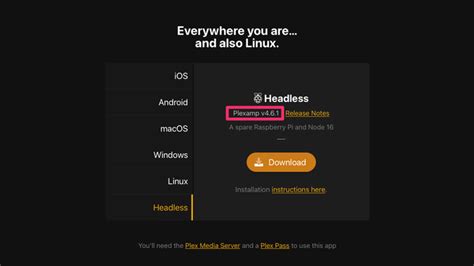 how to enable updates for headless plexamp on raspberry pi get the
