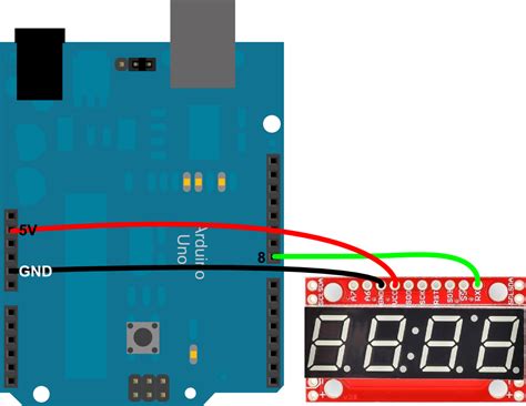 seven segment display interfacing with arduino multiple images