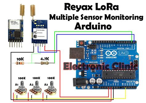reyax lora based multiple sensors monitoring using arduino