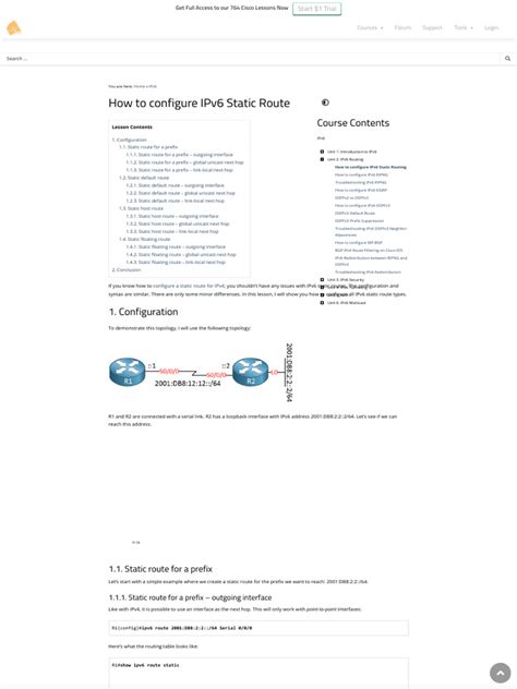 How To Configure Ipv6 Static Route Download Free Pdf I Pv6