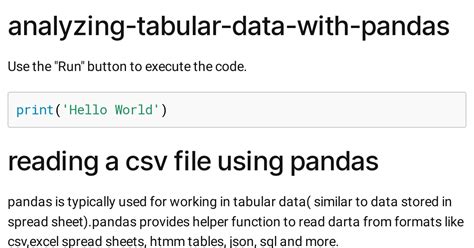 Analyzing Tabular Data With Pandas Notebook By Aridas Aridas018