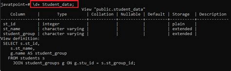 postgresql rename column javatpoint