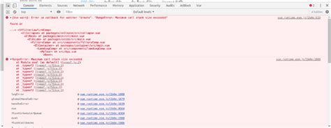 javascript how to solve maximum call stack size exceeded error in vue