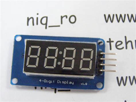 arduino tehniq 4 digit led display with tm1637 and arduino