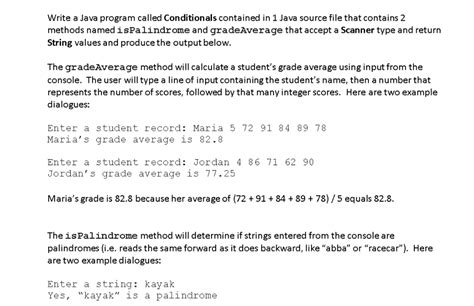 solved write a java program called conditionals contained