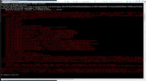 error on trying to use python and mysql in xampp stack