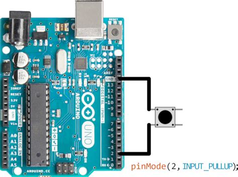how to wire a button to arduino using internal pull up circuit journal