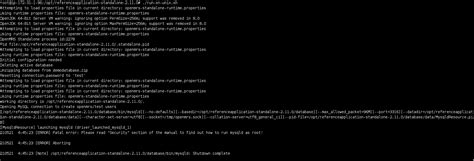 unable to run mysql on standalone version openmrs talk