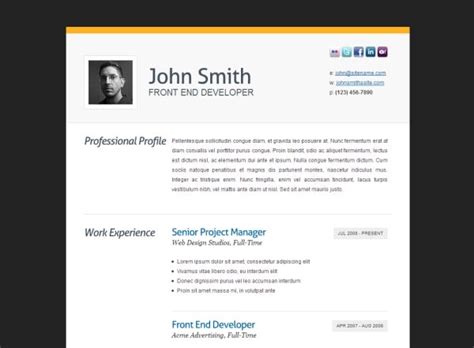 Create Resume Cv Website Using Html And Css Source Code 48 Off