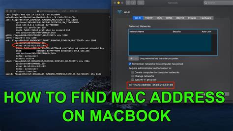 How To Find A Mac Address On A Macbook Laptop Find A Mac Address