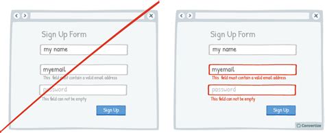 a b testing idea 38 display an error message for important fields