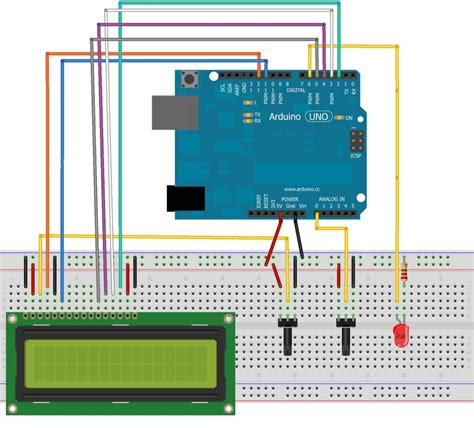 arduino display the led brightness on a lcd 16x2 random nerd tutorials