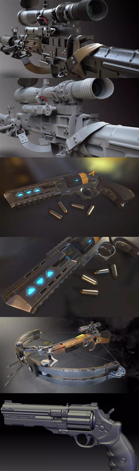 4 ways to make guns quickly with 3ds max