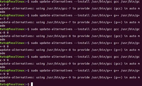 how to install multiple versions of gcc and g on ubuntu 20 04 foss