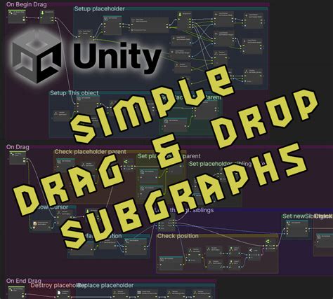 drag and drop subgraphs simple drag and drop subgraphs unity visual