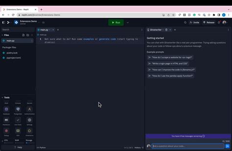 replit ⠕ on twitter 2 you can check out the extension store in any