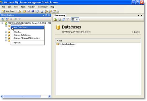 how to open object explorer in sql server