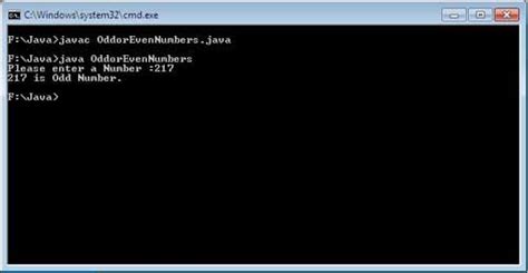 java program to find odd or even numbers java examples