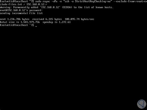 clonar centos server con rsync solvetic