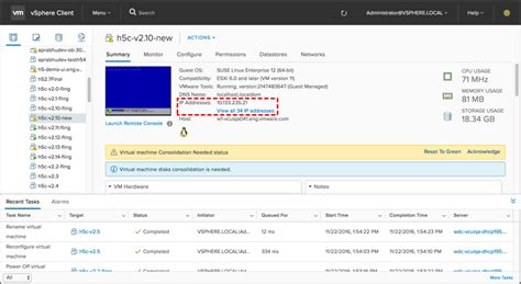 how to check vm ip address with powershell or web client