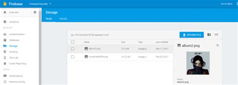 android firebase file storage and retrieval example