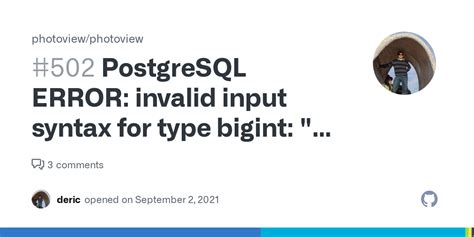 postgresql error invalid input syntax for type bigint sqlstate