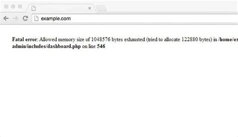 wordpress allowed memory size hatası