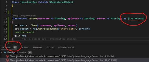 vscode mentions problems which are no problems intersystems developer