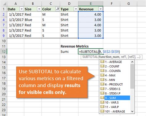 create multiple subtotals in excel bapstores