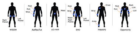 Placement Of Inertial Sensors In Different Datasets Wisdom Actrectut